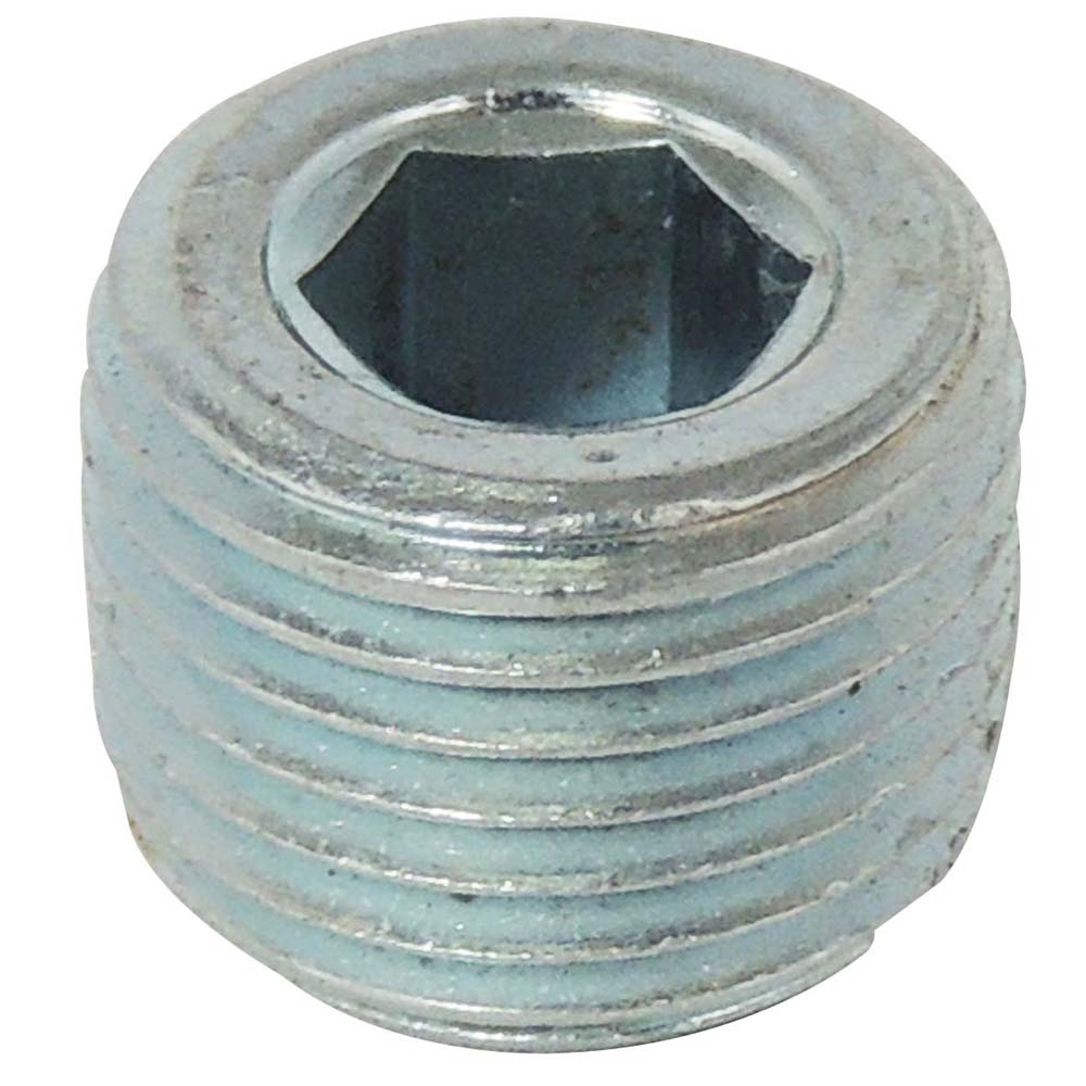 Parafuso allen sem cabeça 1/8" NPT x 8mm zincado - 2 unidades - spaturbo